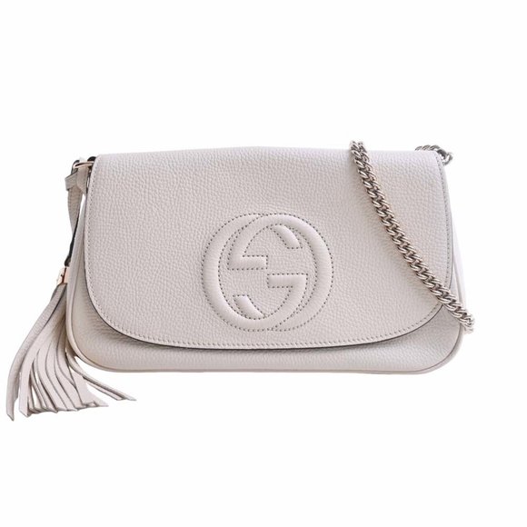 Gucci | Bags | Gucci Soho Interlocking G Leather Chain Shoulder Bag ...